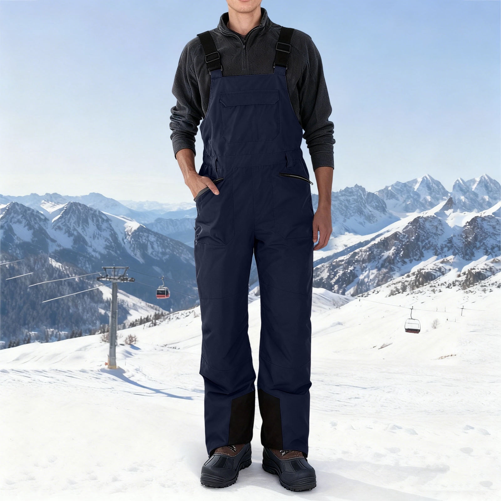 Dianli Gifts Women's Insulated Ski Overalls Bib Snow Pants Windproof ...
