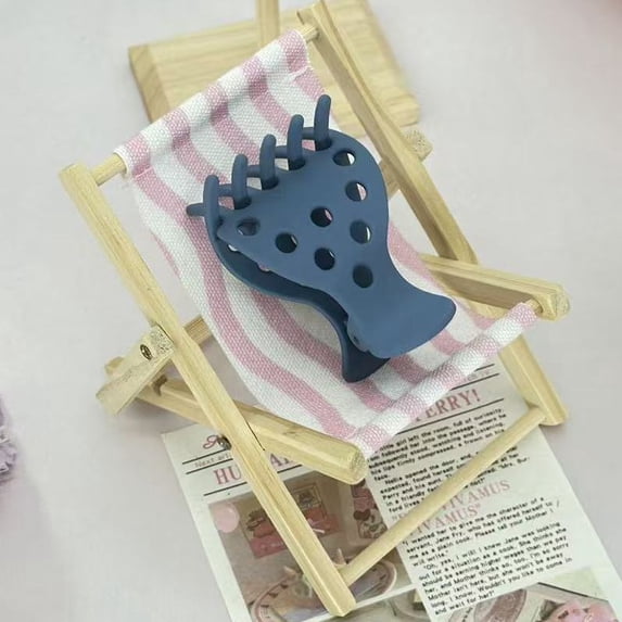 Dianli Hair Clips Acrylic Hollow Full Top Claw Clip French Strong Grip ...