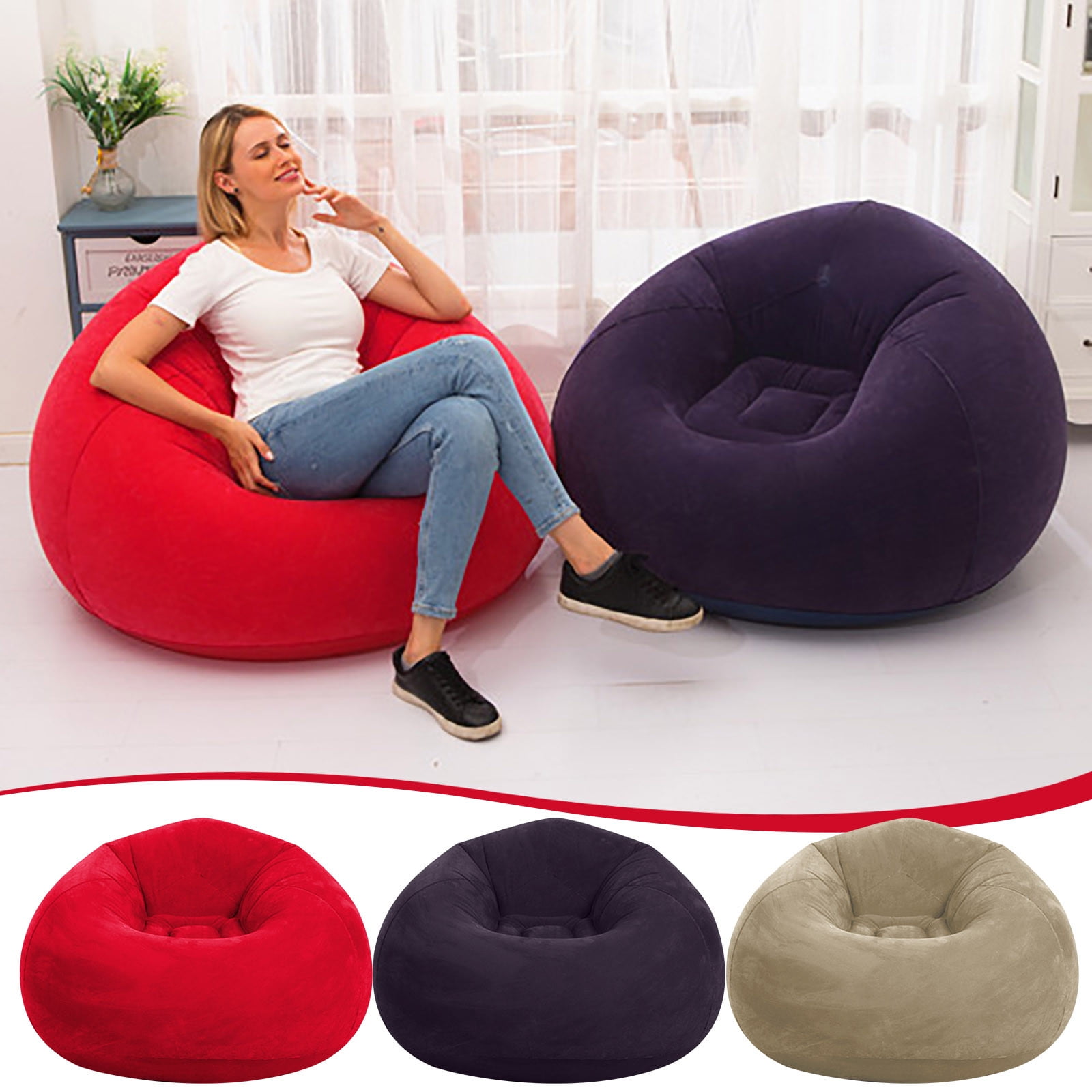 Dianli Inflatable Lazy Football Sofa Chair Portable Leisure Stool Fun ...
