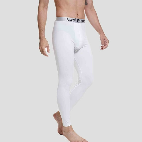 Dianli Men's Thermal Fleece-Lined Leggings Straight Leg Casual Winter ...