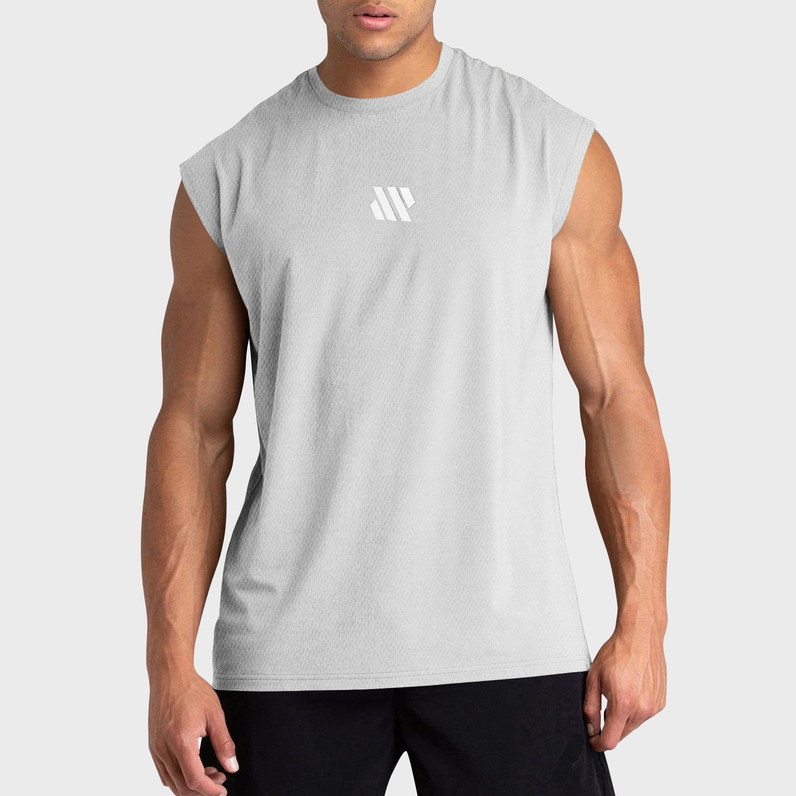 Dianli Men's Workout Tank Tops Gym Yoga Crew Neck Bohemian Loose Fit ...