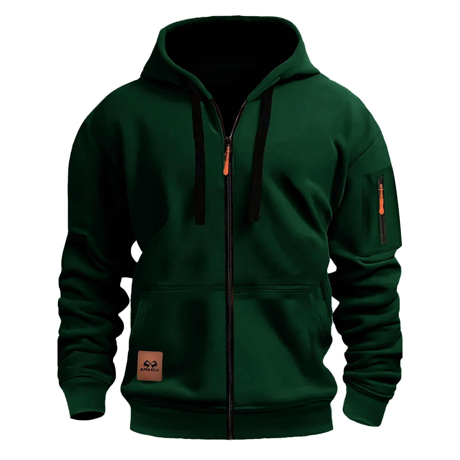 Dianli Men's Zip-up Hoodie With Zipper Fashionable Personalized Casual ...