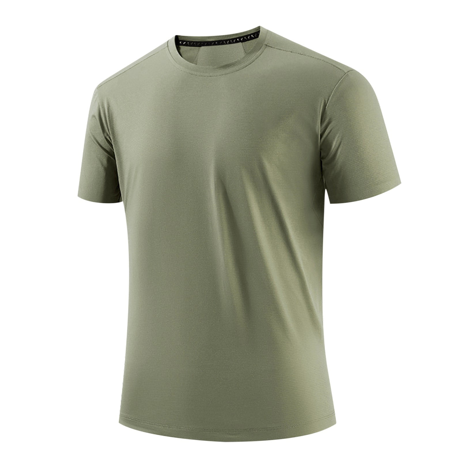Dianli Mens Ice Silk Short Sleeve T-Shirt Polyester Athletic ...