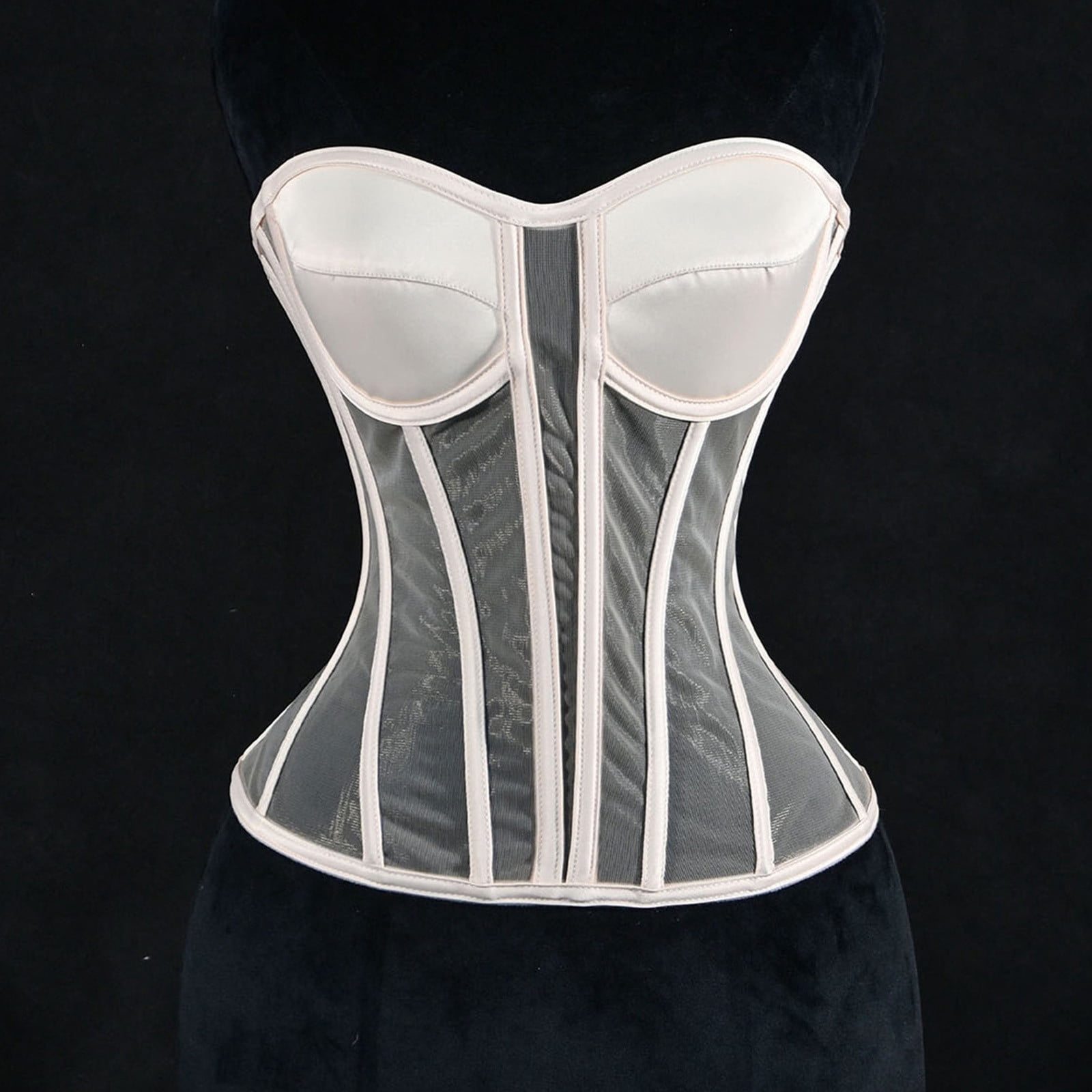 Dianli Savings Women’s Court Style Fishbone Corset Tank Top Retro Three ...