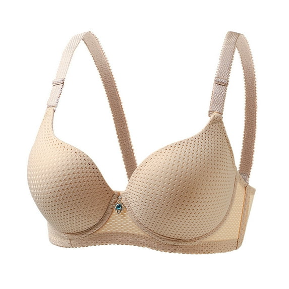 Dianli Seamless Wireless Women's Solid Color Everyday T-Shirt Bra ...