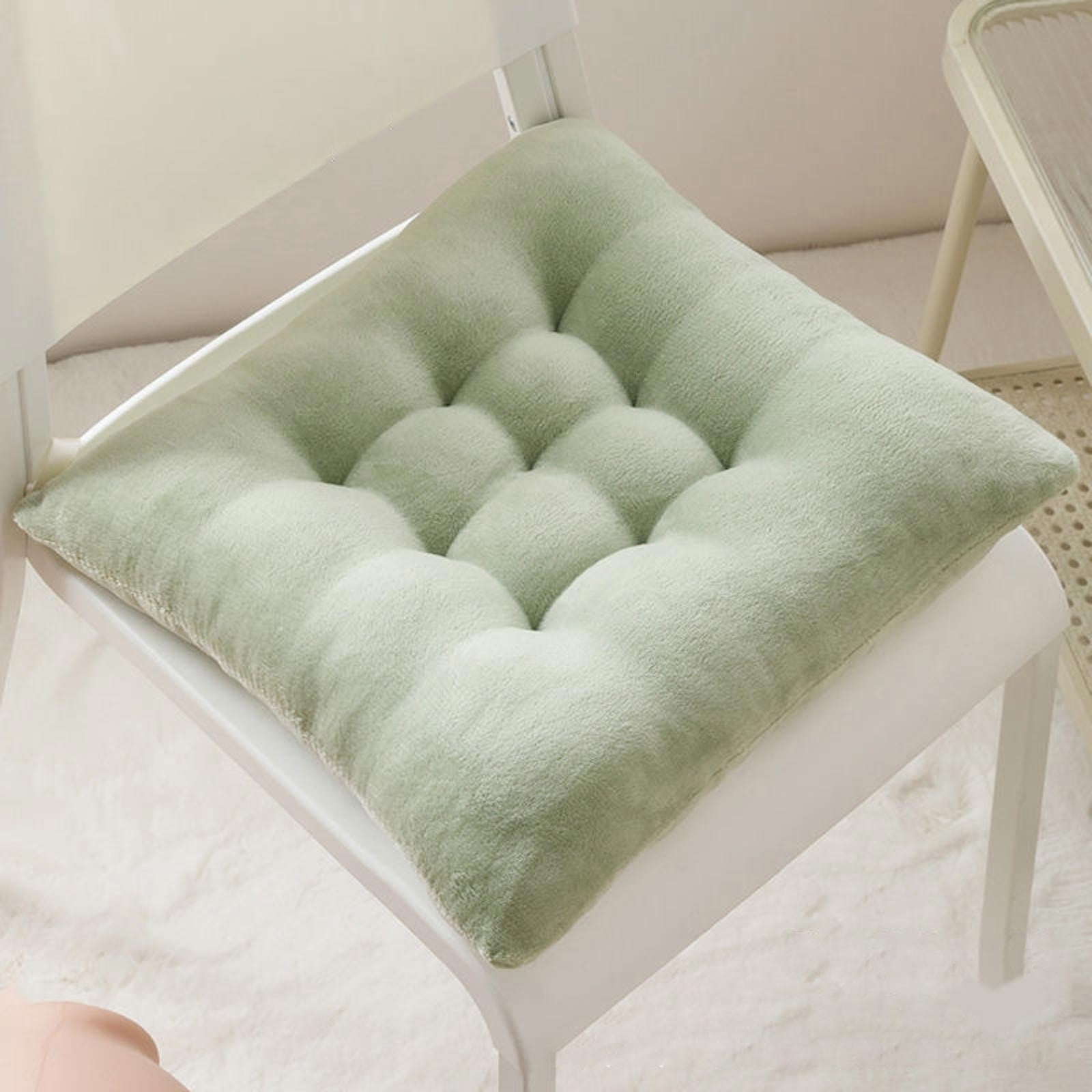 Dianli Seat Cushion Ergonomic Four-Season Plush Cotton-Linen Chair Pad ...