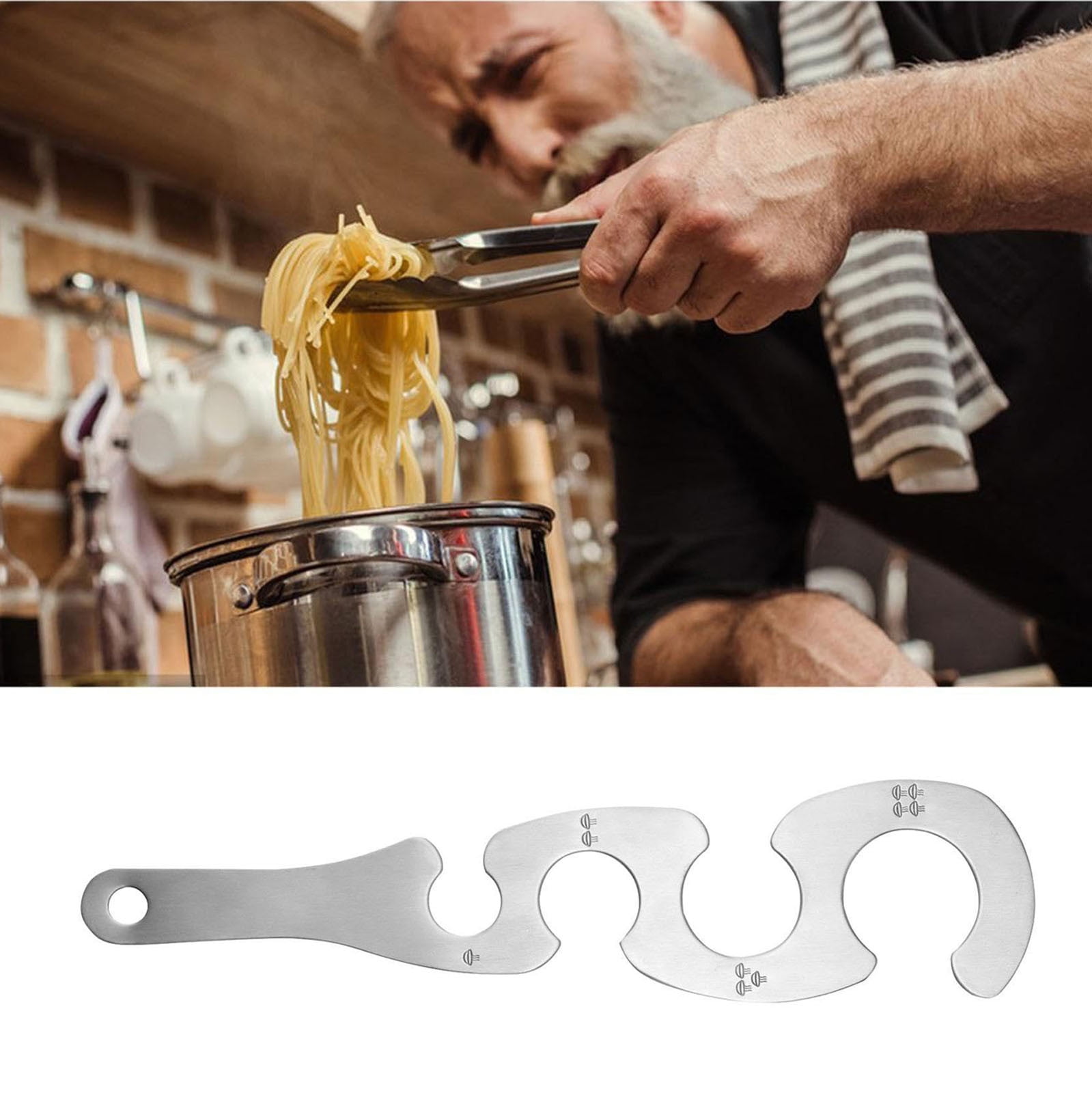 Dianli Stainless Steel Spaghetti Measurer, Pasta Portion Control Tool ...