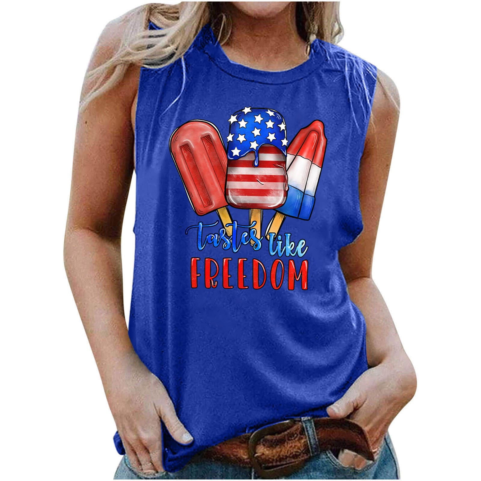 Dianli Tank Top for Women Independence Day Plush Camisole Tops for ...