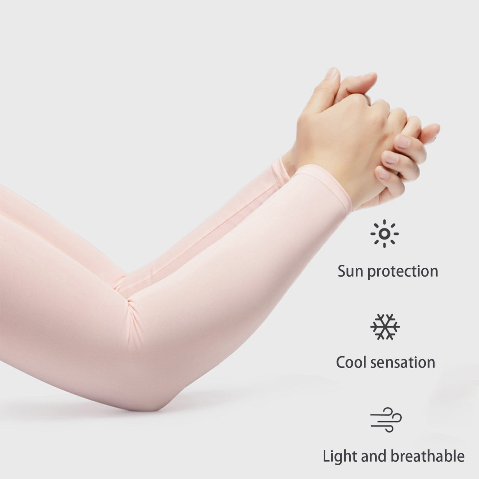 Dianli UV Cooling Unisex Ice Silk Arm Sleeves Sun Protection for Spring ...