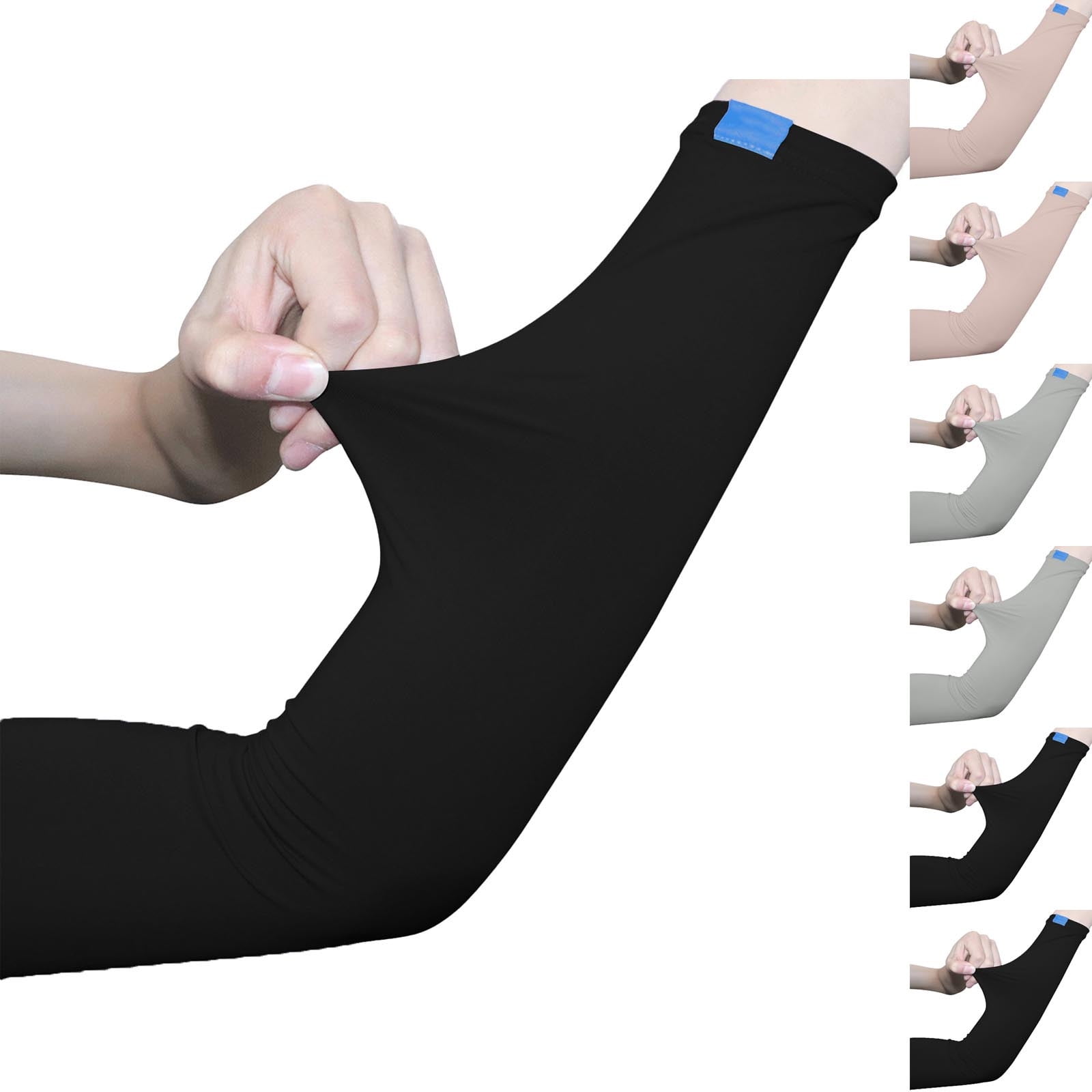 Dianli UV Protection Cooling Ice Silk Arm Sleeves for Men Elastic Anti ...