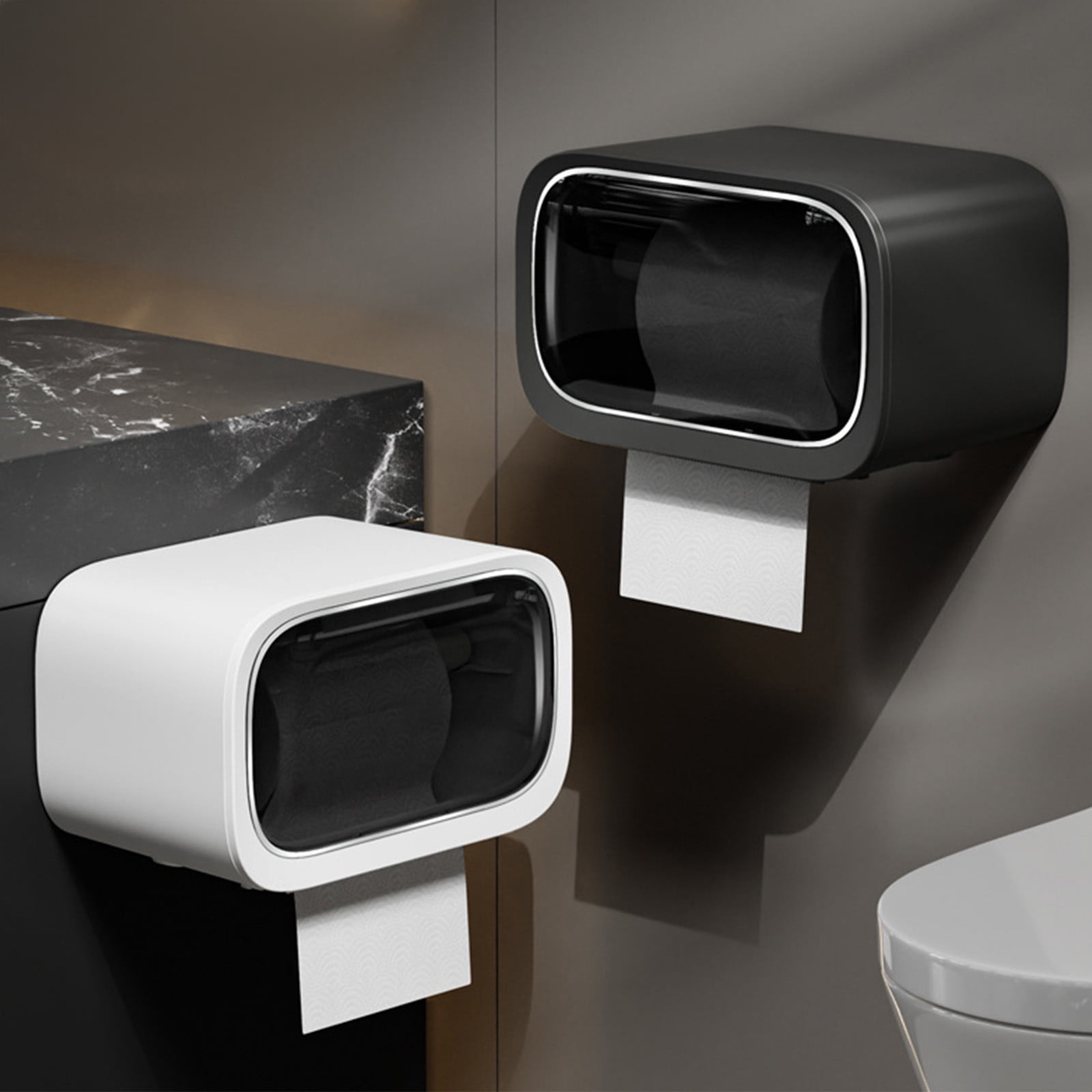 Dianli Wall Mounted Pull Out Tissue Box Multi-Functional Toilet Paper ...