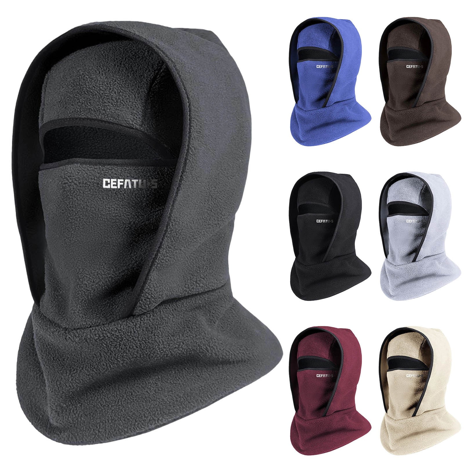 Dianli Winter Skiing Mens Outdoor Windproof Balaclava Hat Scarf ...