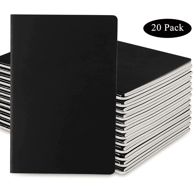 Slaprin 20 Pack A5 Blank Kraft Notebooks, Bulk Pack 8.3” x 5.5 ...
