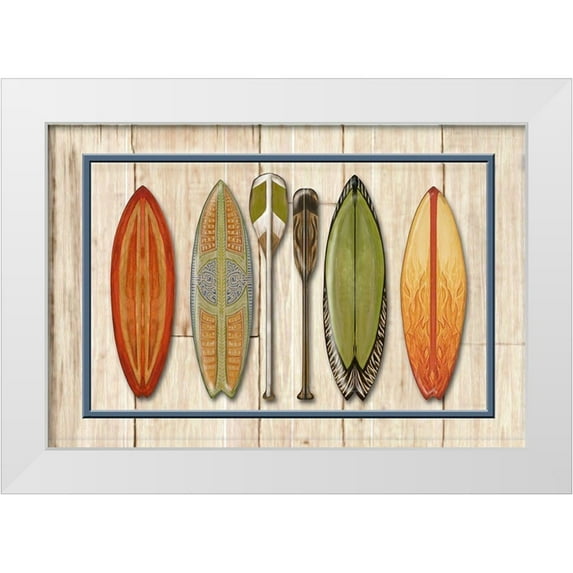 Diannart 14x11 White Modern Wood Framed Museum Art Print Titled ...