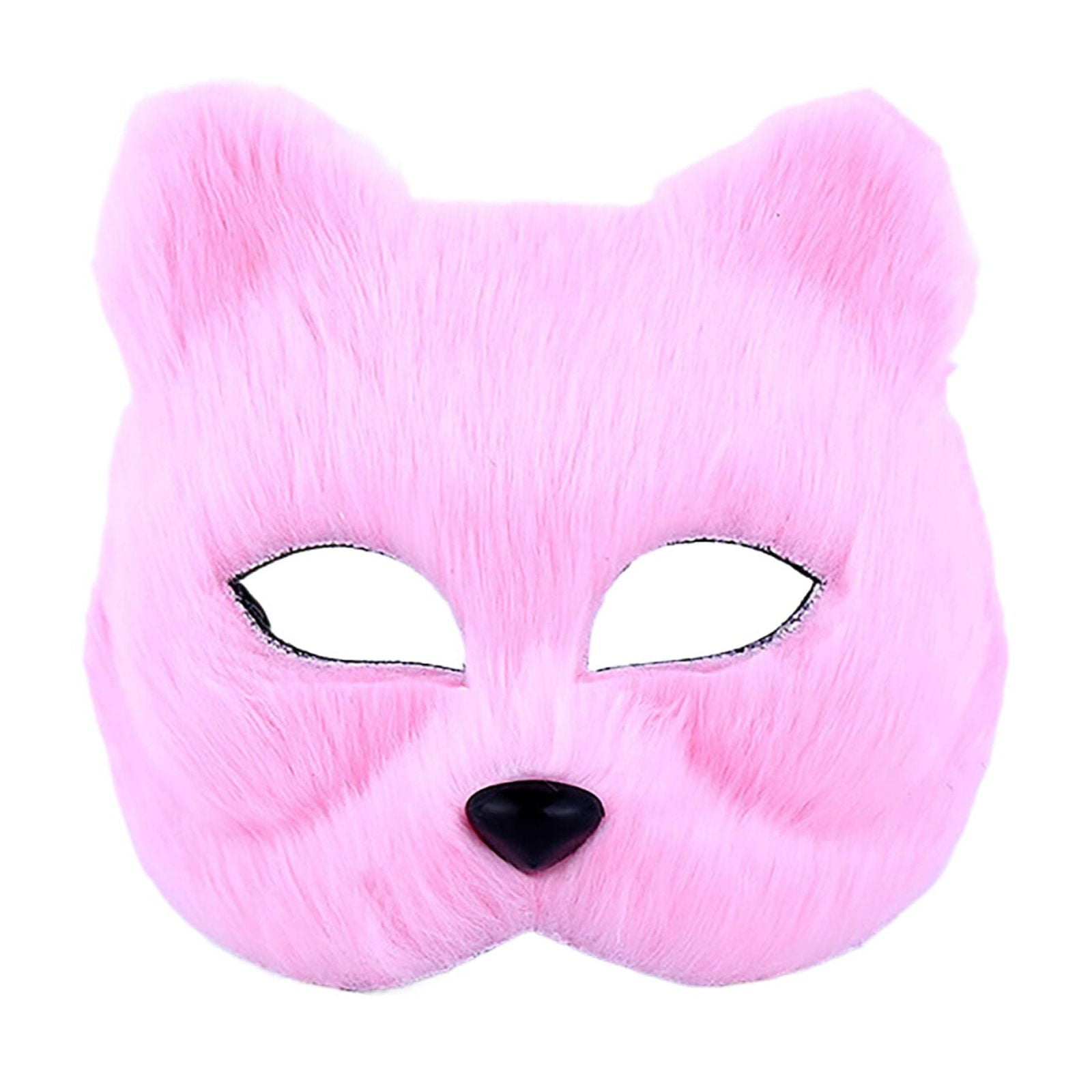Dianopex Cat Mask Half Face Animal Furry Party Masks Easter Party ...