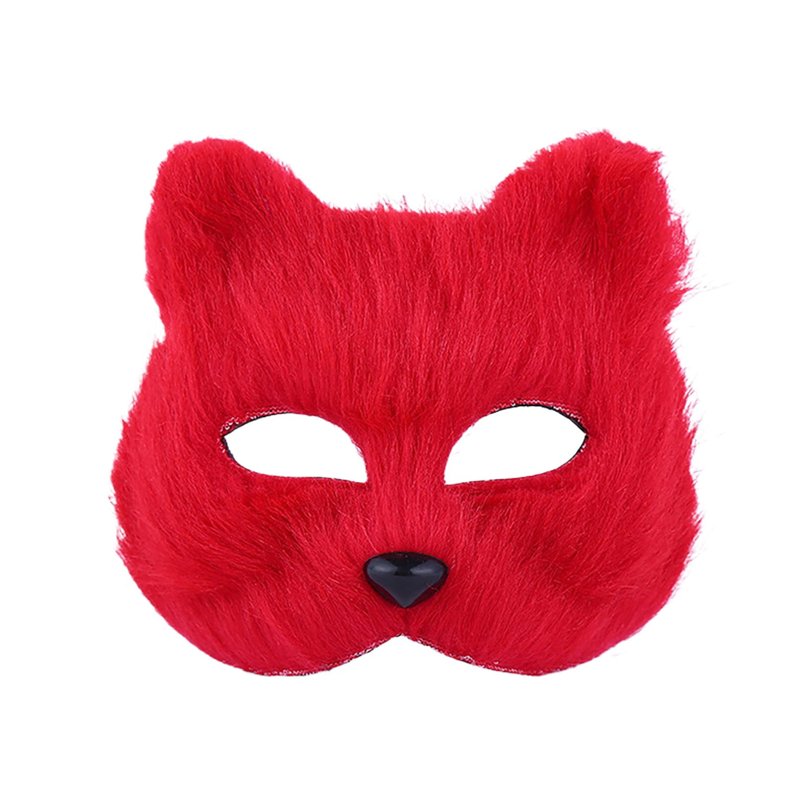 Dianopex Cat Mask Half Face Animal Furry Party Masks Easter Party ...