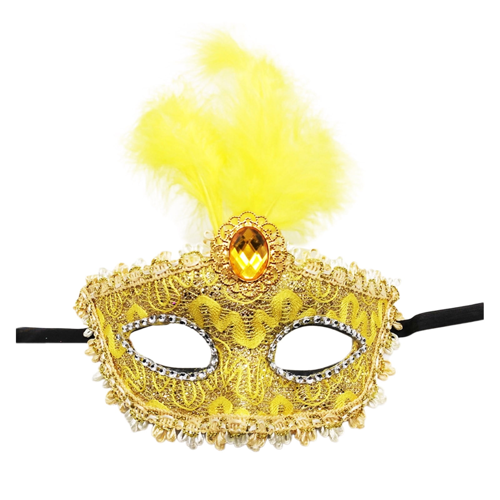 Dianopex Masquerade Mask for Women Shiny Rhinestone Venetian Party ...