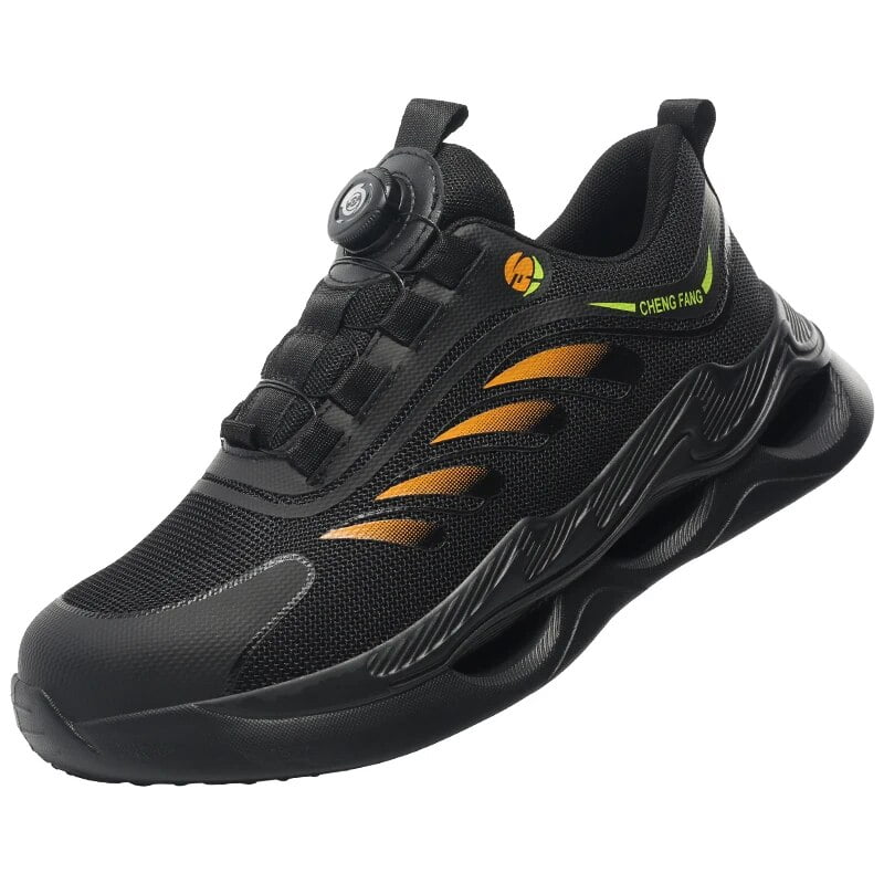 Diansen Rotating Button Men Work Shoes Protective Boots Anti-smash Anti ...