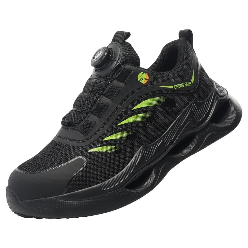 Diansen Rotating Button Men Work Shoes Protective Boots Anti-smash Anti ...