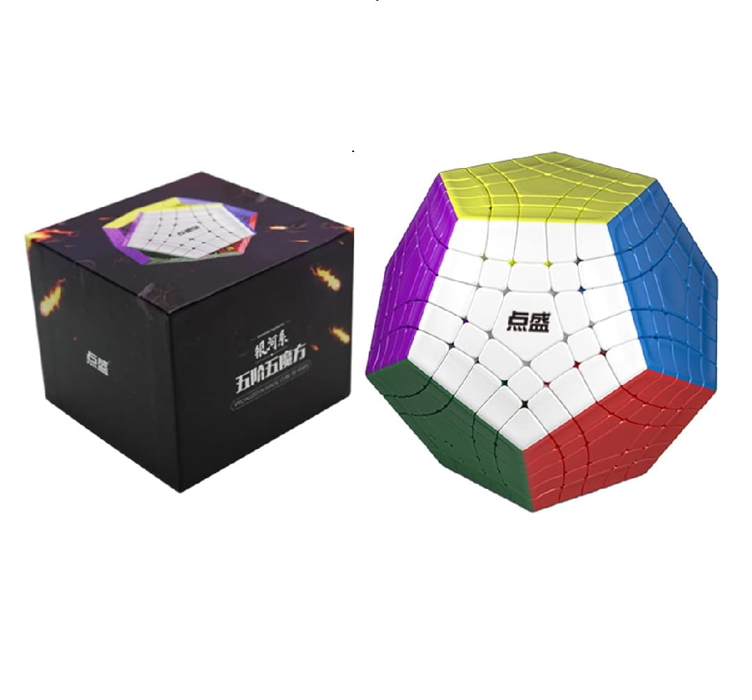 Diansheng Gigaminx Magnetic 5x5 Magic Cube Stickerless Megaminx 12 ...