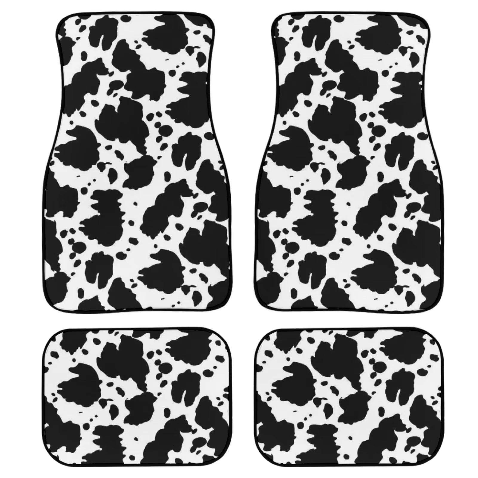 Diaonm Cow Car Floor Mats for Women Girly Car Accessories Interior ...