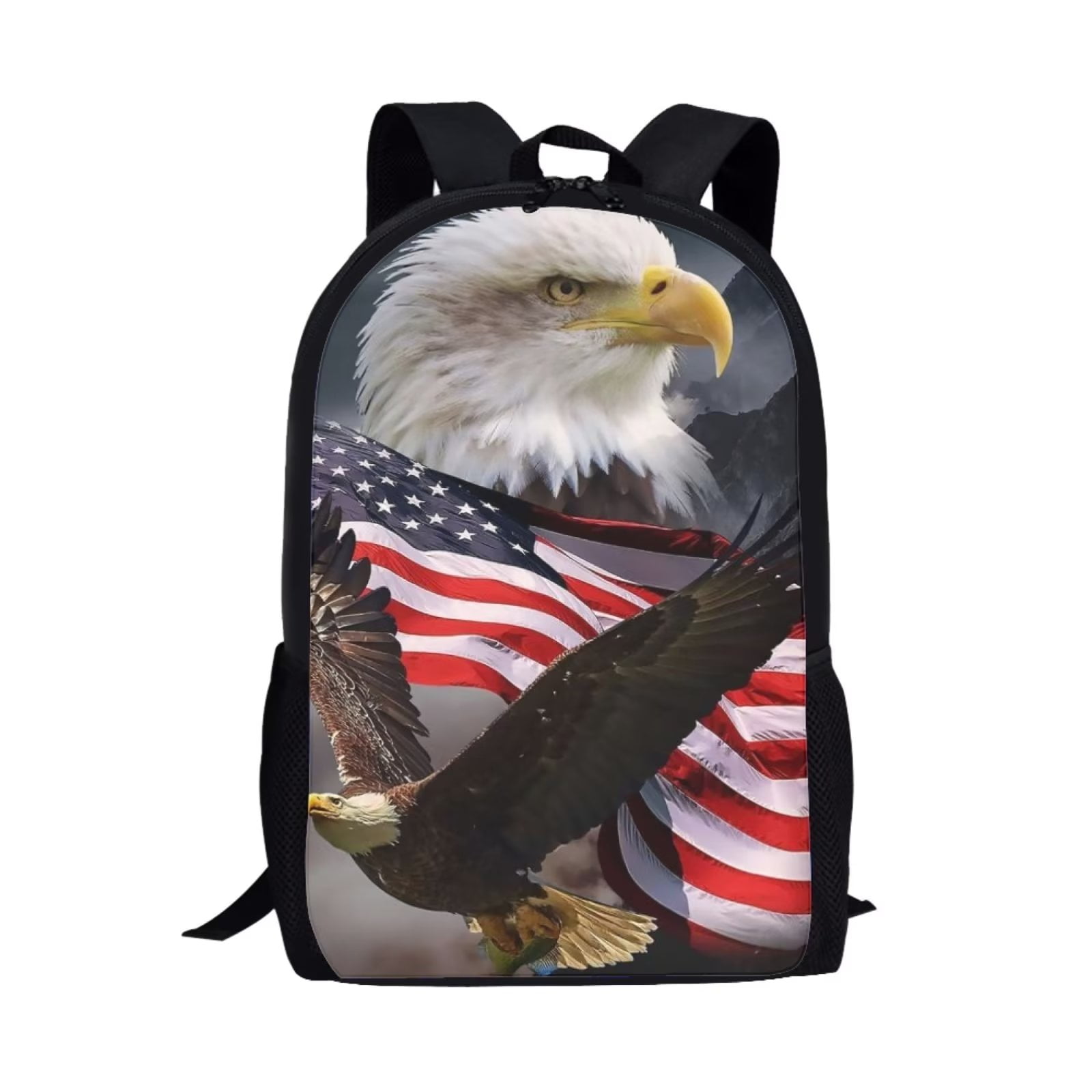 Diaonm Flame Wolf Print Children School Book Bag Kids Printing ...