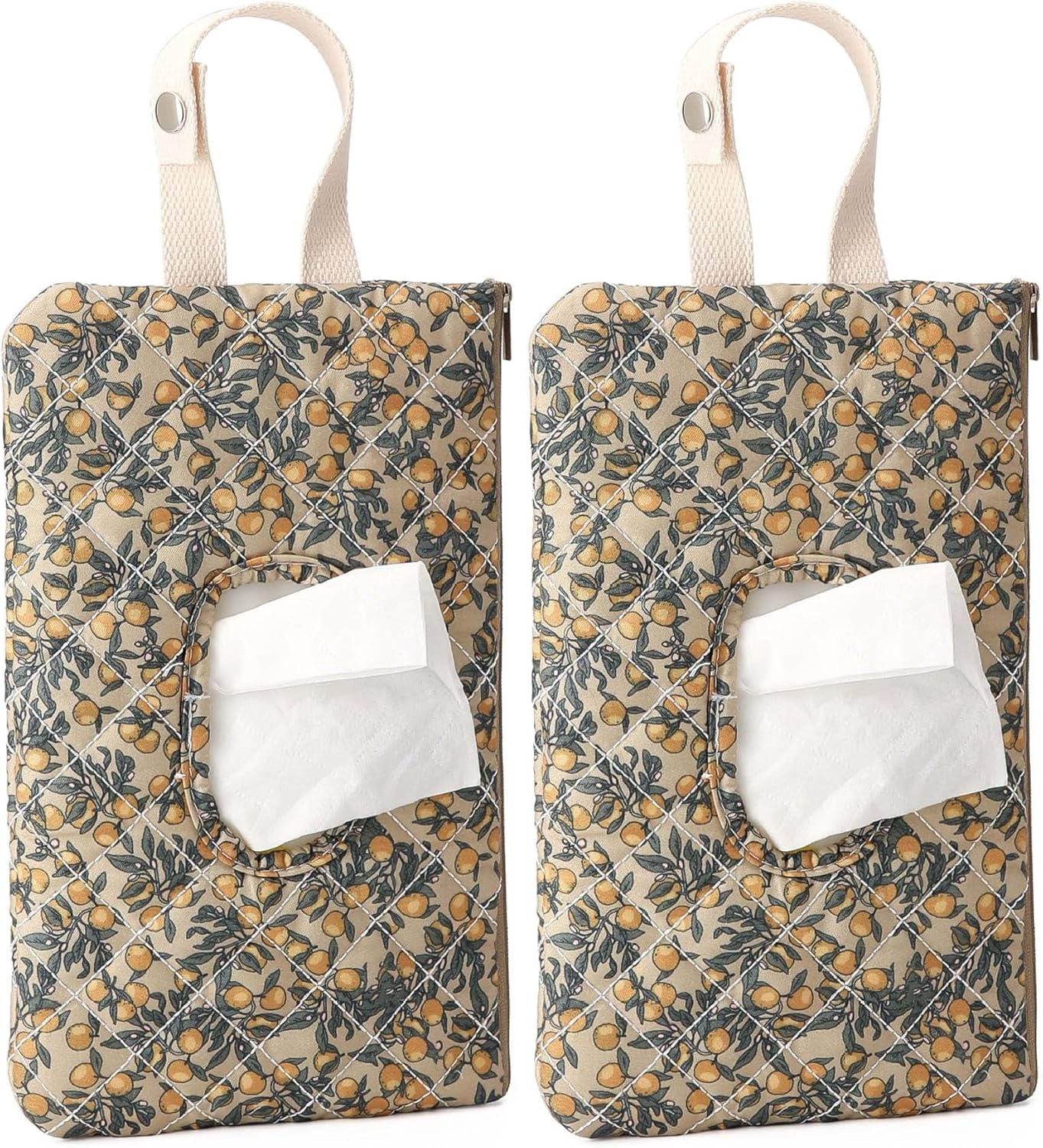 Diaper And Wipes Pouch, Quilted Baby Wipe Holder Floral Diaper Bag For ...