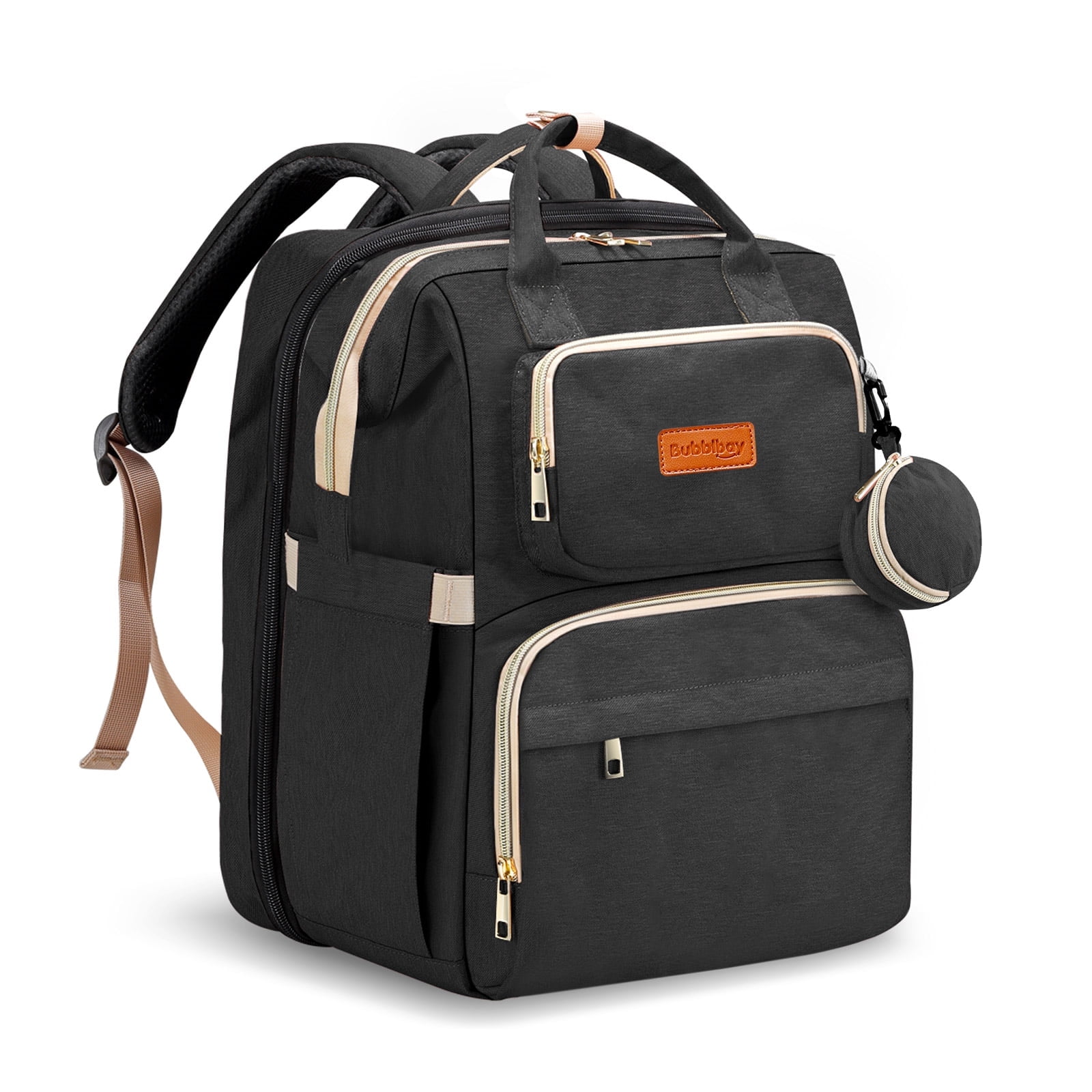 Diaper Bag Backpack, 16 Large Pockets Multifunctional Portable Baby ...