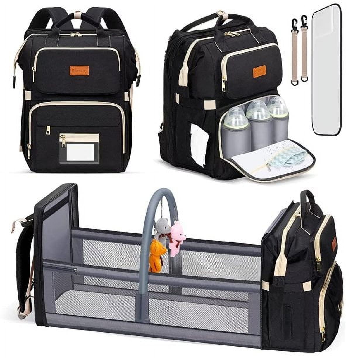 Campmoy 8 in 1 Diaper Bag Backpack with Changing Station, Waterproof ...