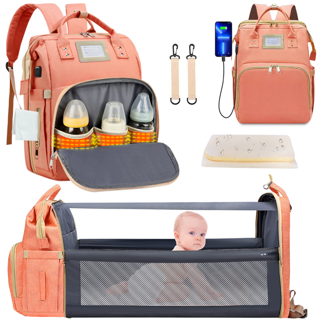 Diaper Bag Backpack, Multifunctional Baby Diaper Bag with Changing ...