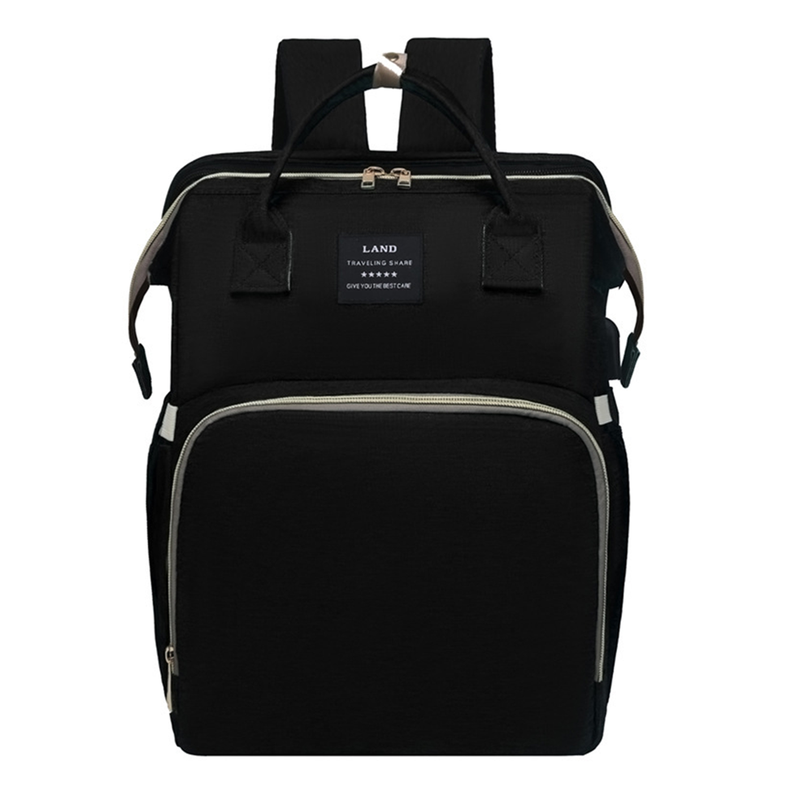 Tntants 6-in-1 Diaper Bag Backpack, Large Waterproof Baby Bag with ...
