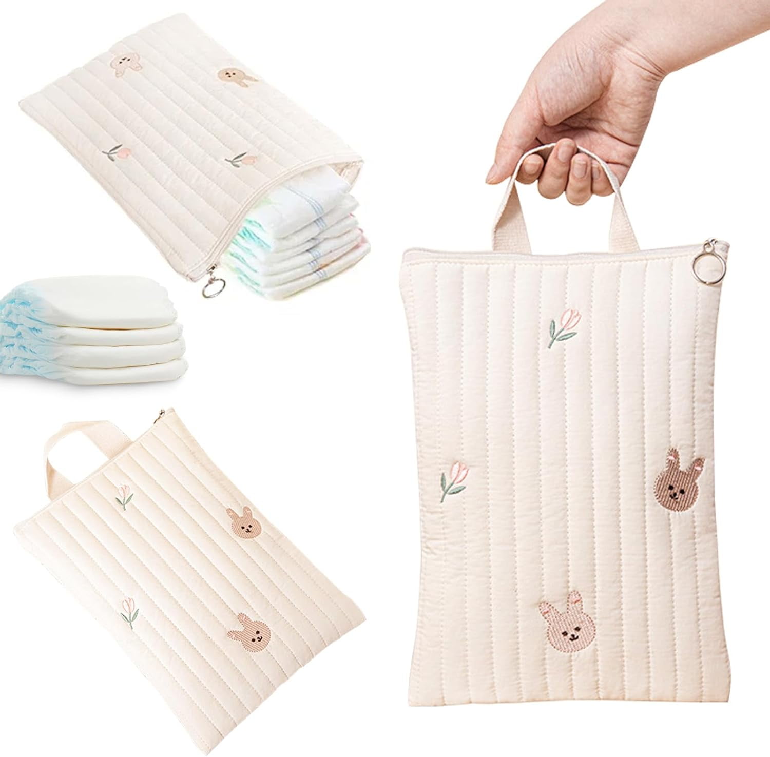 Baby Diaper Packing Cubes For Diaper Bag Leopard Set Of Packing Cubes ...