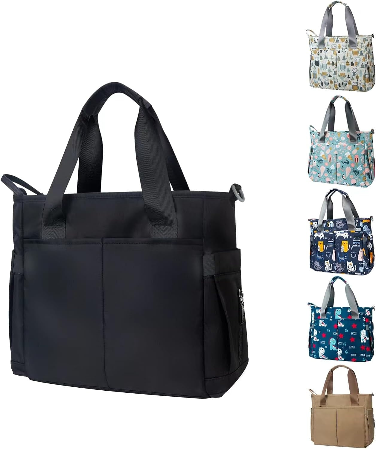 Diaper Bag Tote Satchel Waterproof Messenger Diaper Bags for Mom and ...