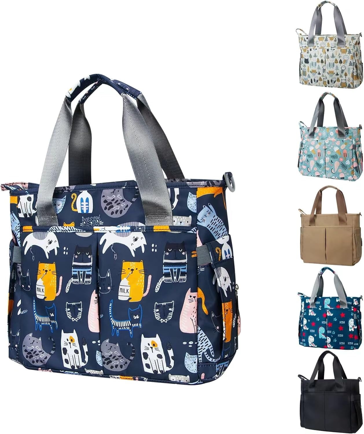 Diaper Bag Tote Satchel Waterproof Messenger Diaper Bags for Mom and ...