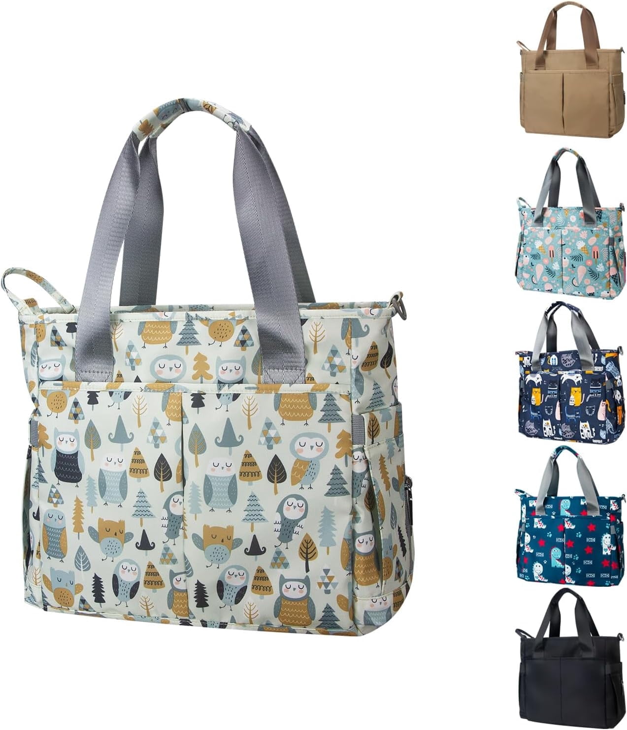 Diaper Bag Tote Satchel Waterproof Messenger Diaper Bags for Mom and ...