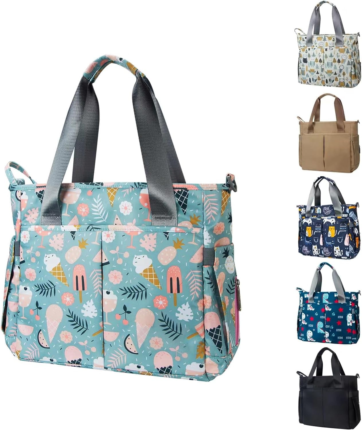 Diaper Bag Tote Satchel Waterproof Messenger Diaper Bags for Mom and ...