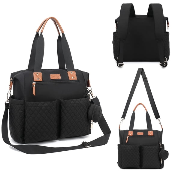 aimion Diaper Bag Tote, Large Capacity Baby Backpack with Pacifier Case ...