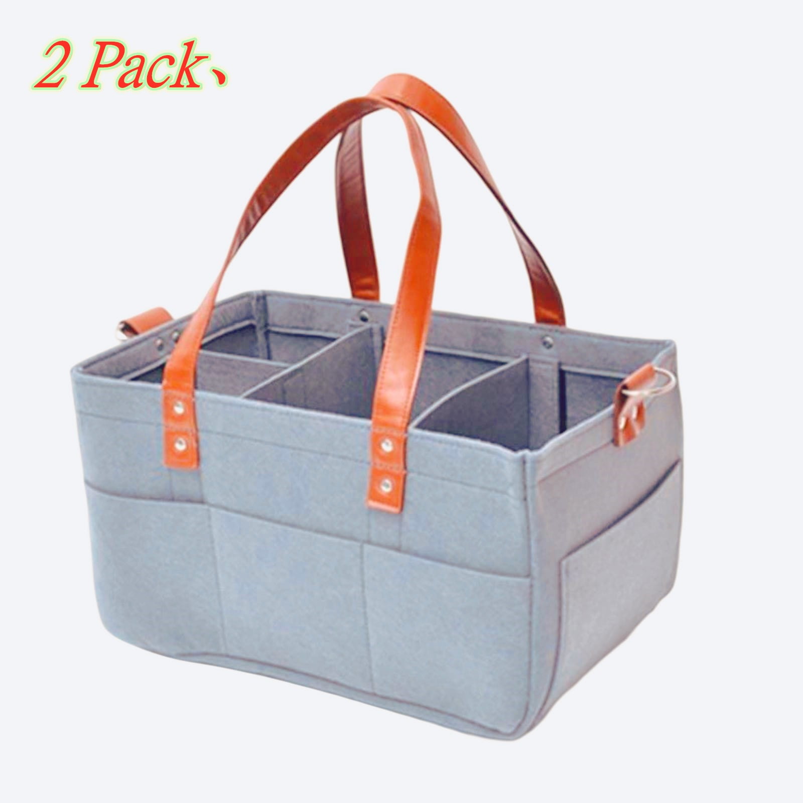 Diaper Caddy Organizer with Handle Portable Tote Nappy Caddy Bag for ...