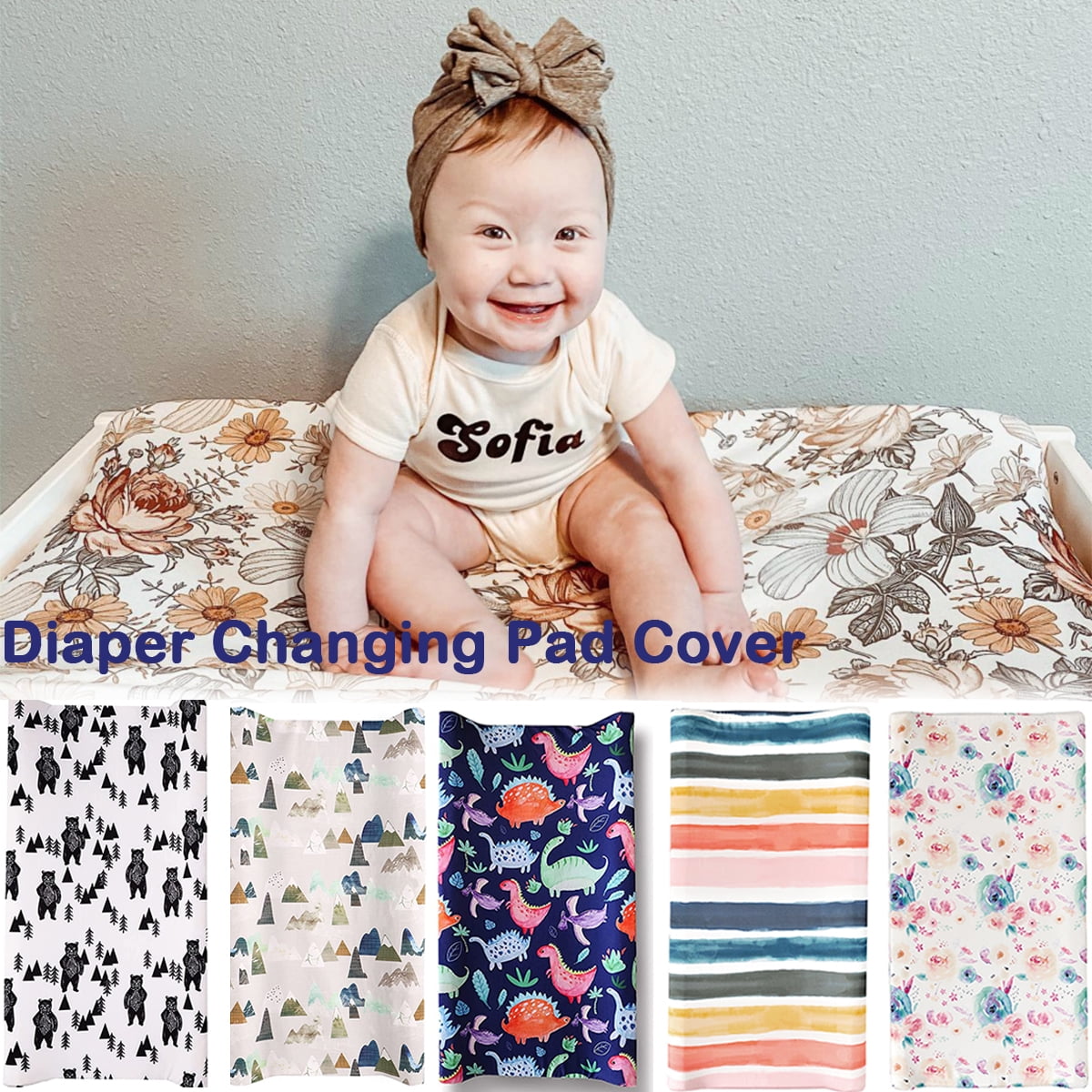 Diaper Changing Pad Cover Cradle Mattress Sheets, Infant Stretchy ...
