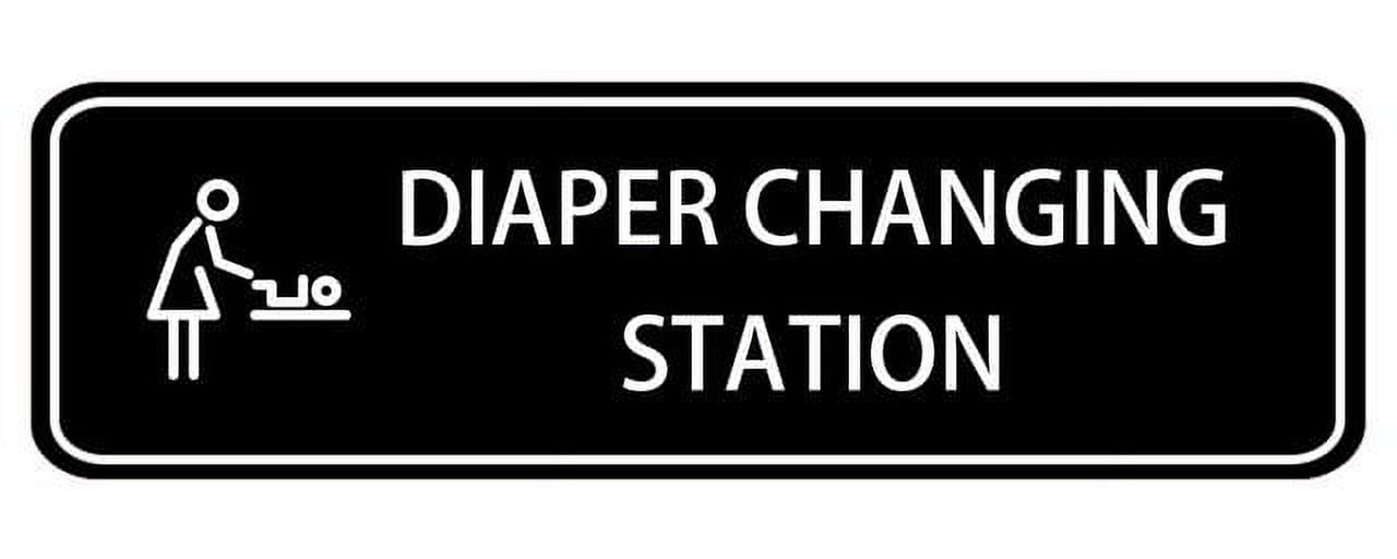Diaper Changing Station Acrylic Sign For Office Door Wall Home And ...