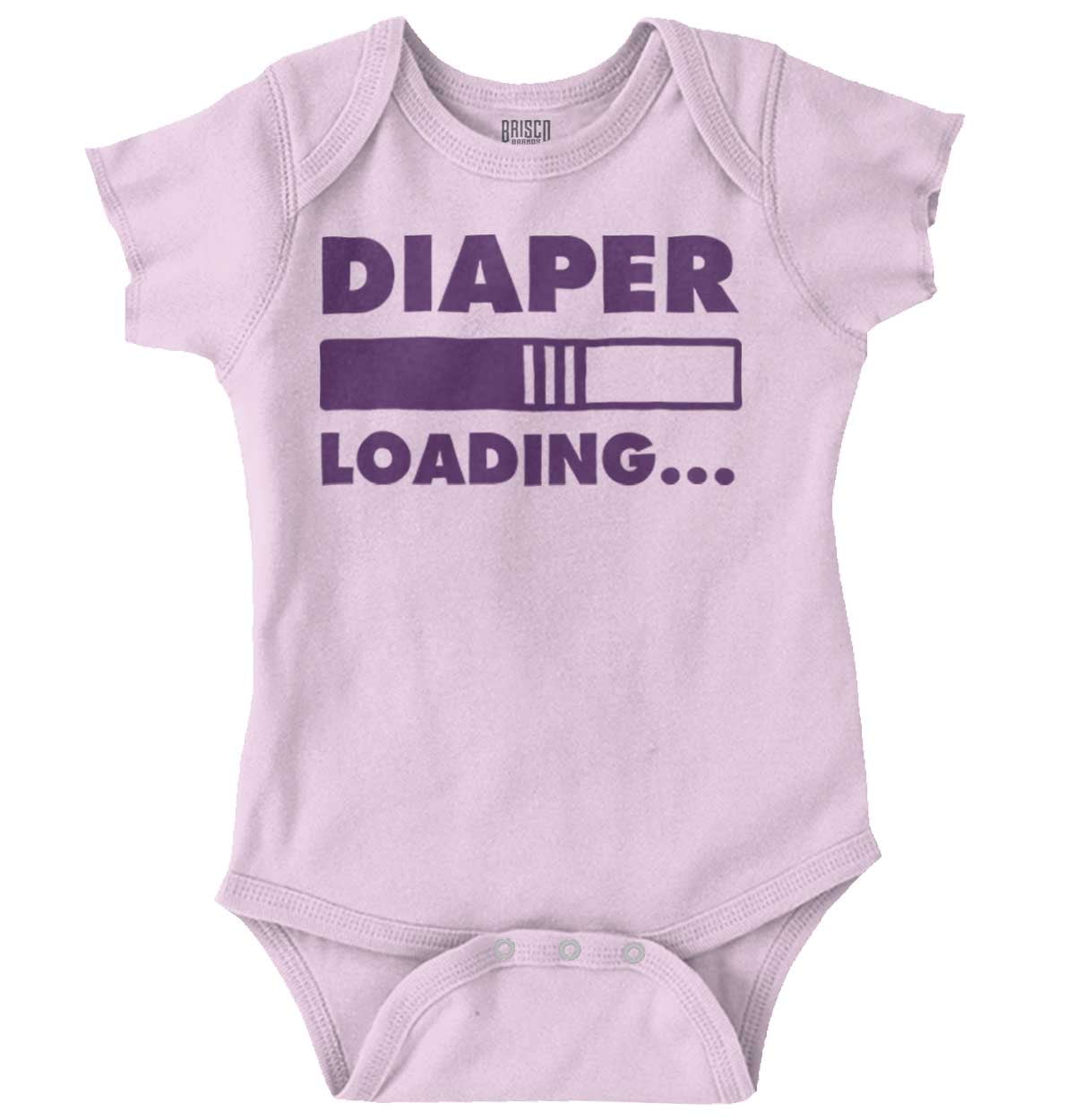 Diaper Loading Cute Computer Humor Romper Boys or Girls Infant Baby ...