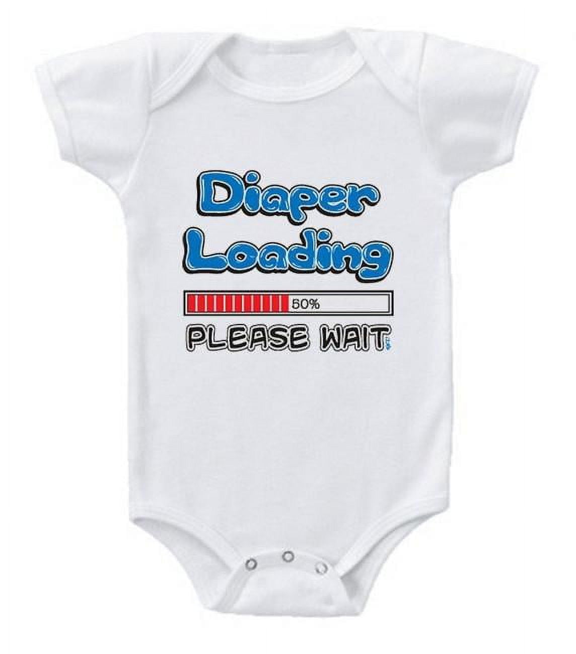 Diaper Loading Funny Baby Romper - Walmart.com