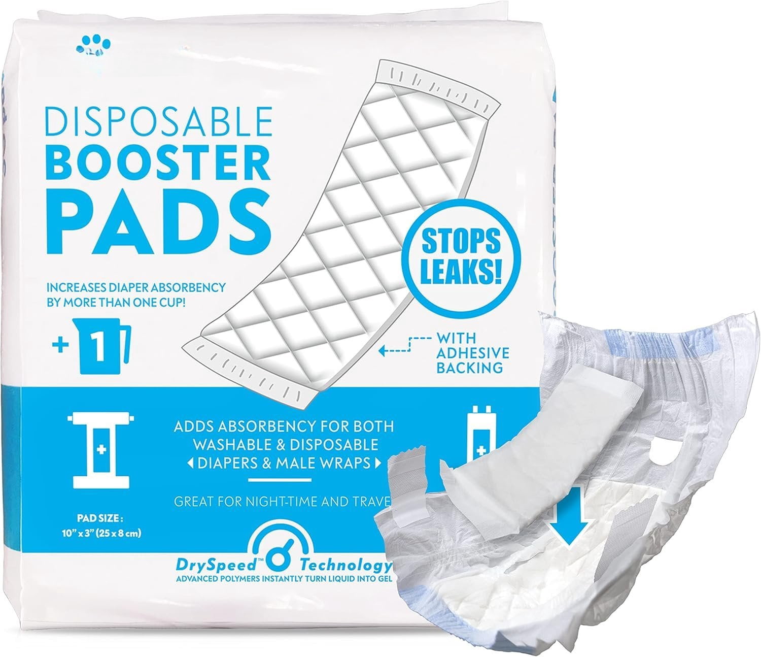 Diaper Pads | Booster Pad Inserts for Female and Male Washable and ...