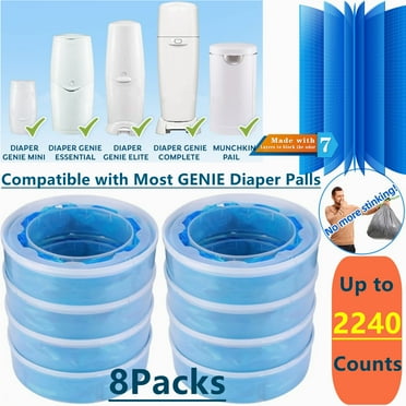 6pcs 26FT Compatible with Diaper Genie Pails jumbo Diaper Pail Refill Classic/Compact/Select 810 ...