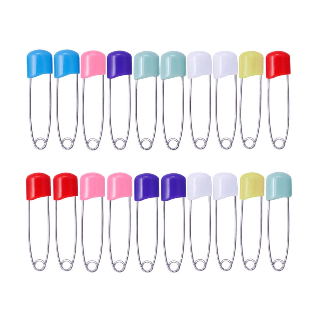 Diaper Pins Plastic Head Safety Pin with Safe Locking Closures Sewing ...