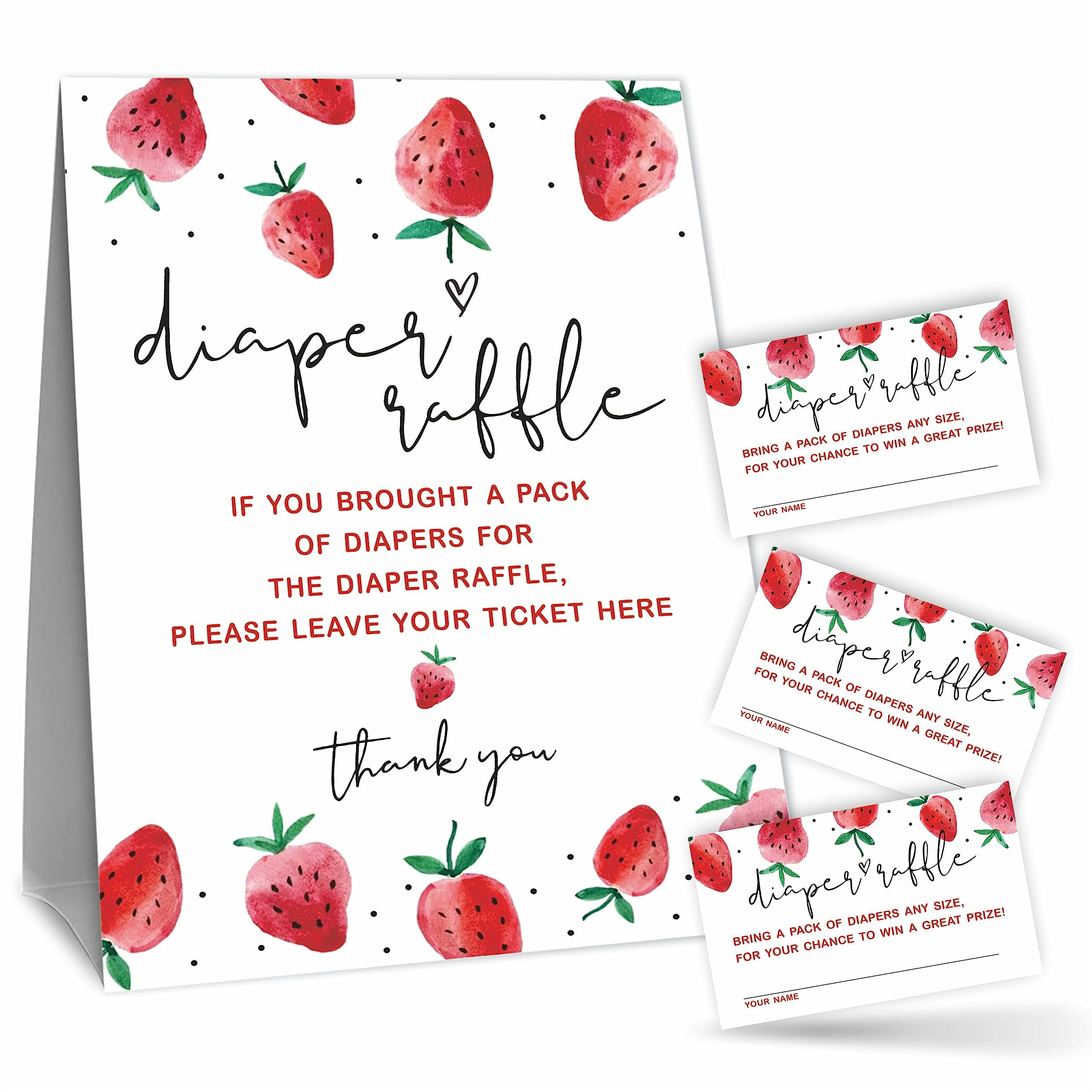 Diaper Raffle Game Kit MMF7 (1 Standing Sign + 50 Tickets) For Baby ...