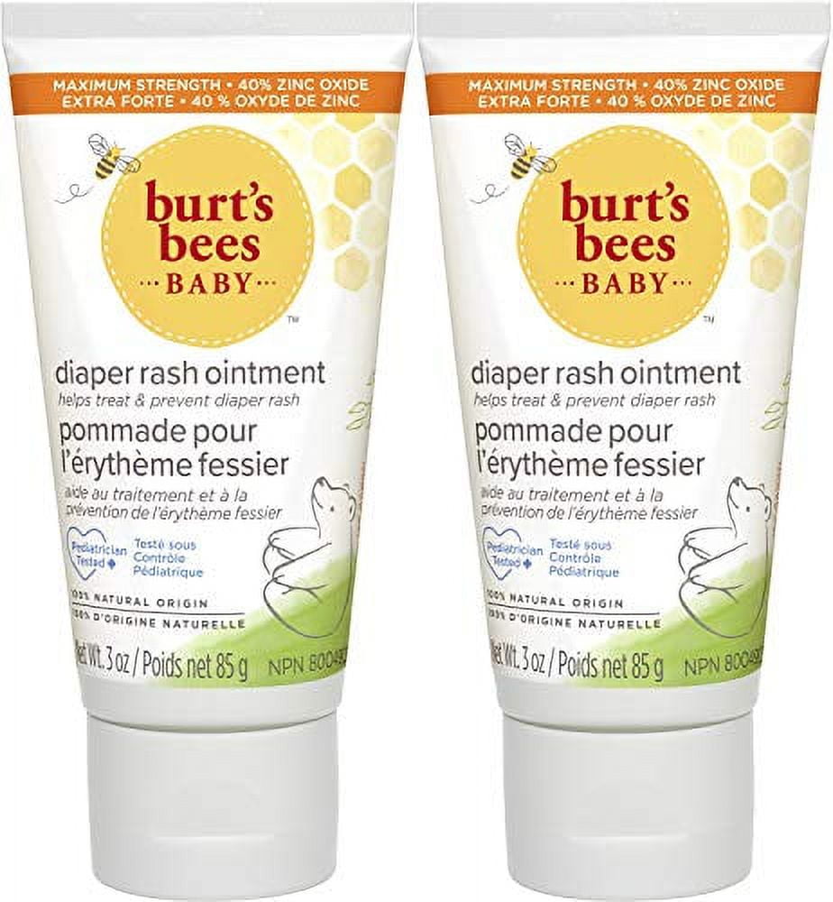 Diaper Rash Ointment, Burt's Bees 100% Natural Baby Skin Care, 3 Ounce ...