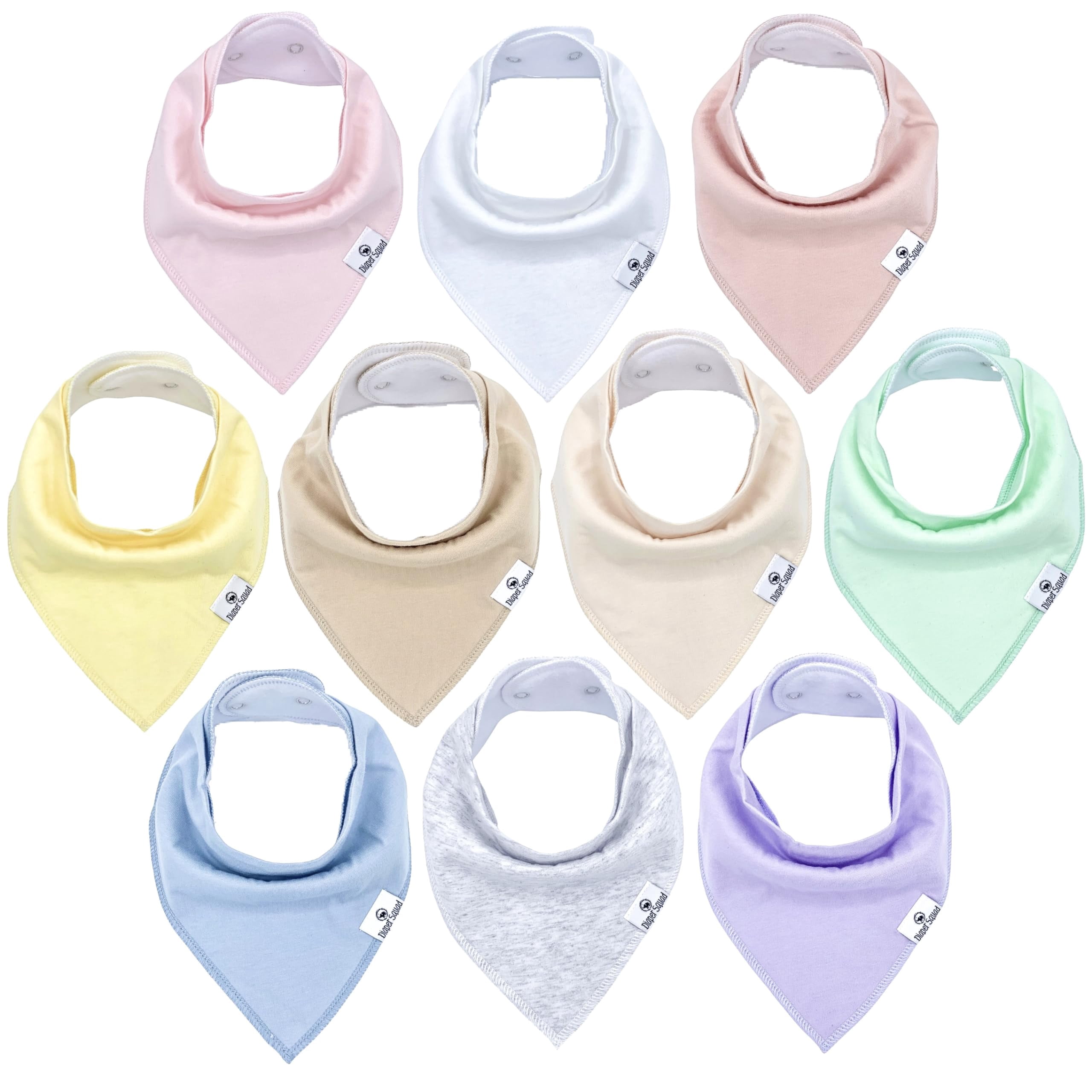 Diaper Squad Newborn Infant Set, 100% Organic Cotton, 10-Pack Baby ...