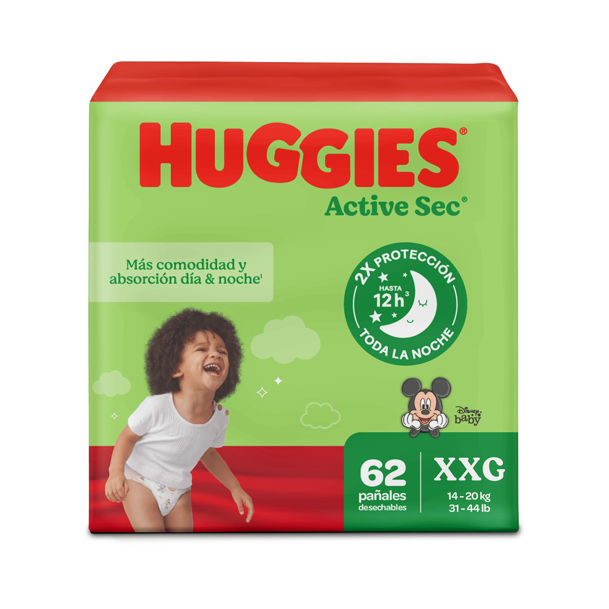 Huggies Active Sec Flexibility and Comfort Diapers Big Pack, Mickey ...