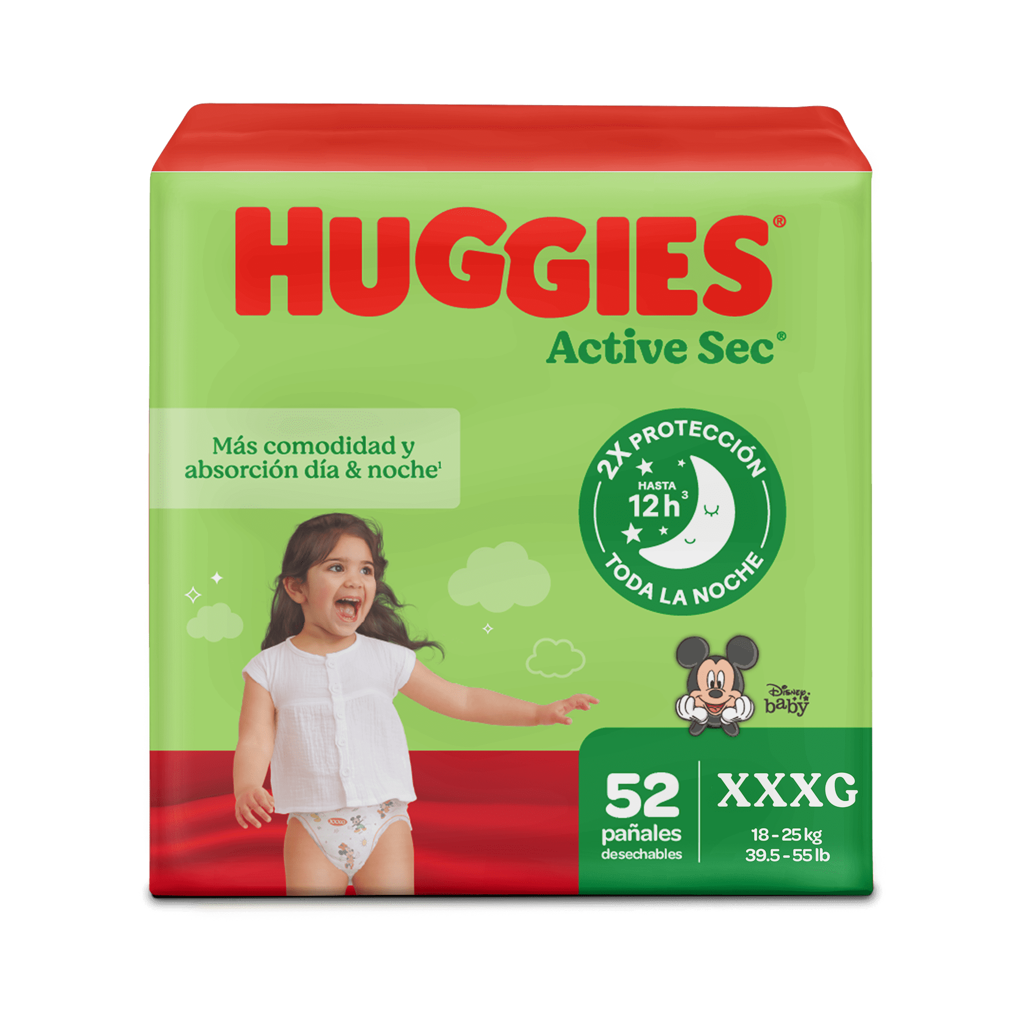 Huggies Active Sec Flexibility and Comfort Diapers Big Pack, Mickey ...